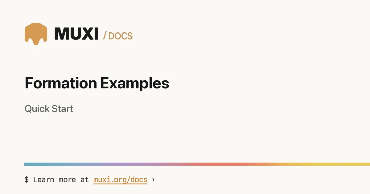 Formation Examples › MUXI Documentation